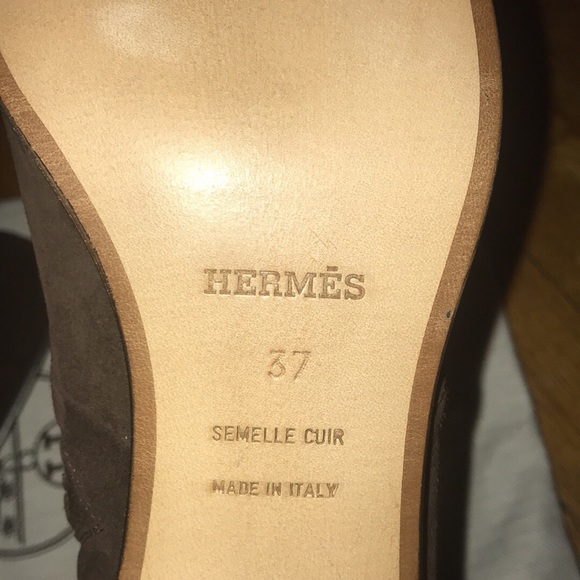 Hermes | Shoes | Authentic Hermes Semelle Cuir Ladies Boot | Poshmark